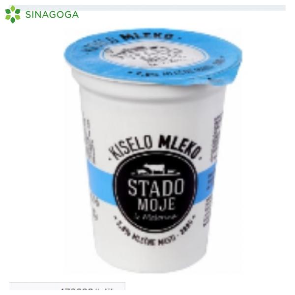 Sinagoga Web Market :: Xxx Stado Moje Kiselo Mleko 2.8%mm 380gr (8) Amaks